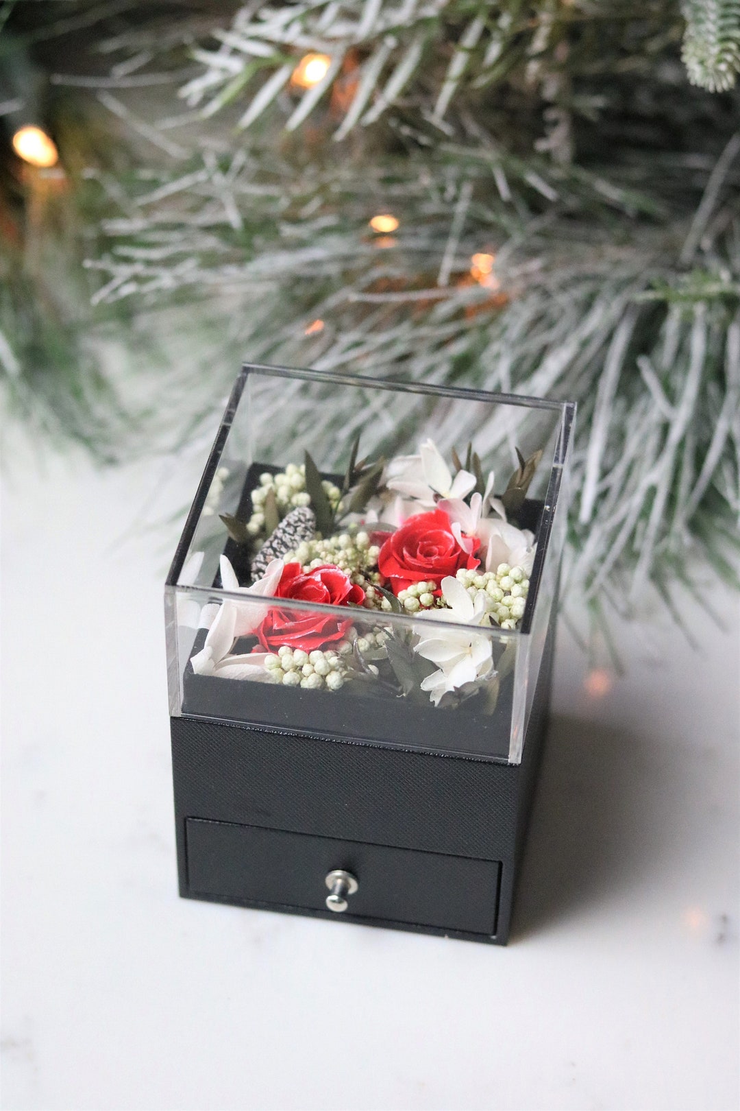 Rose Garden Box | Preserved Flowers | Jewelry & Keepsake Box | Eternity ...