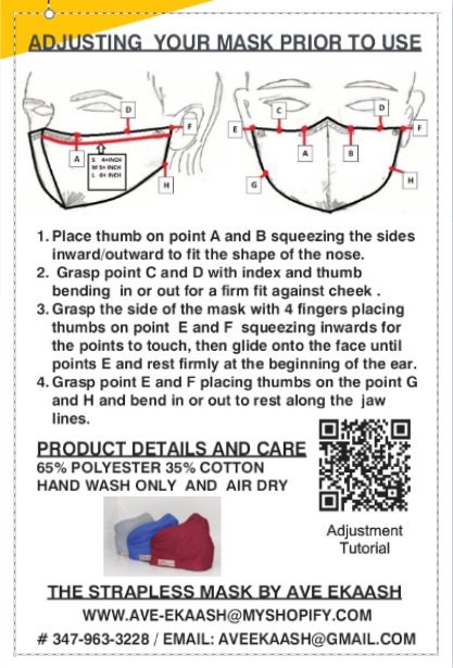 The Strapless Mask No Adhesive or Strapless Required - Etsy