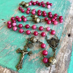 Ruby Mantle of Mary Rosary - Etsy