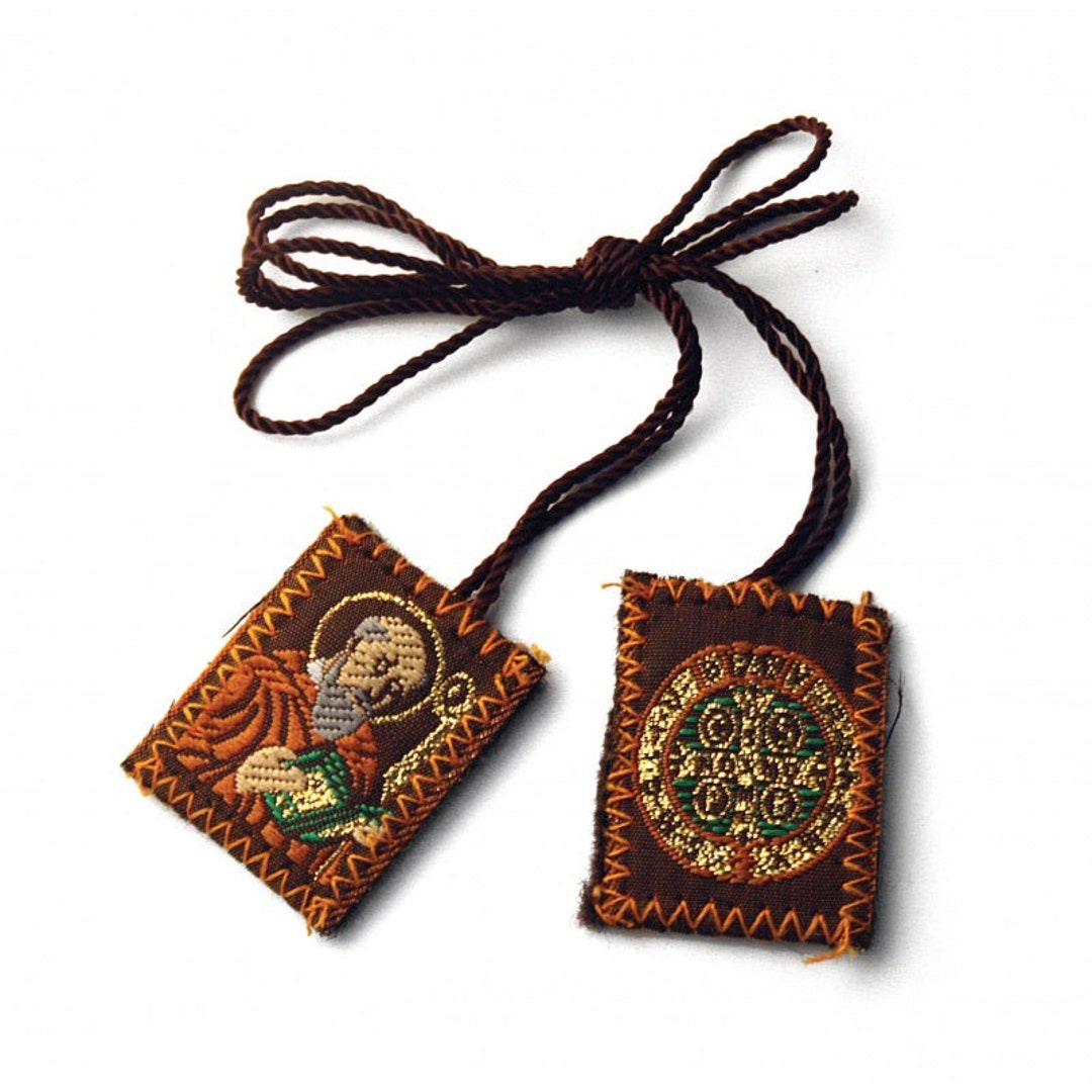 St Benedict Cloth Scapular - Etsy