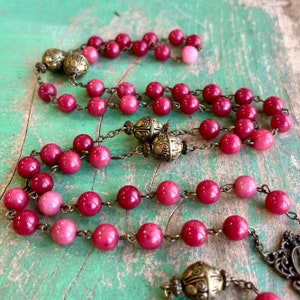 Ruby Mantle of Mary Rosary - Etsy