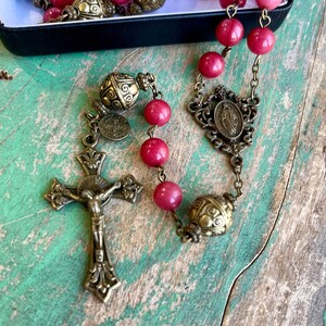 Ruby Mantle of Mary Rosary - Etsy
