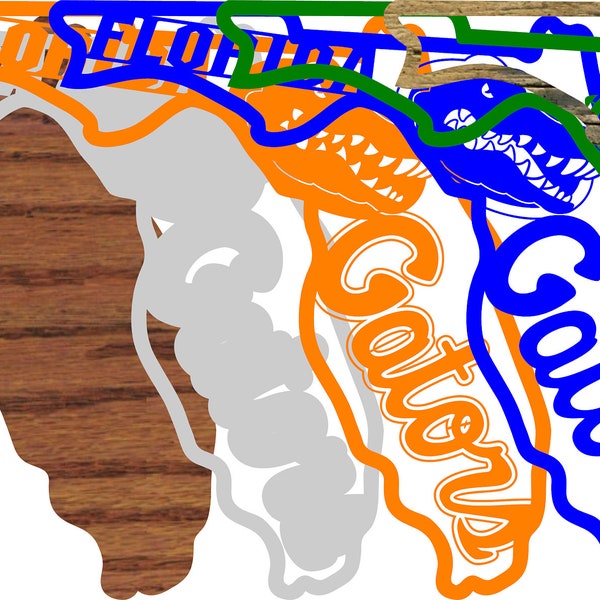 Laser Cut Files Gators - Etsy