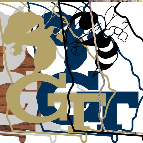 Georgia Tech Art - Etsy