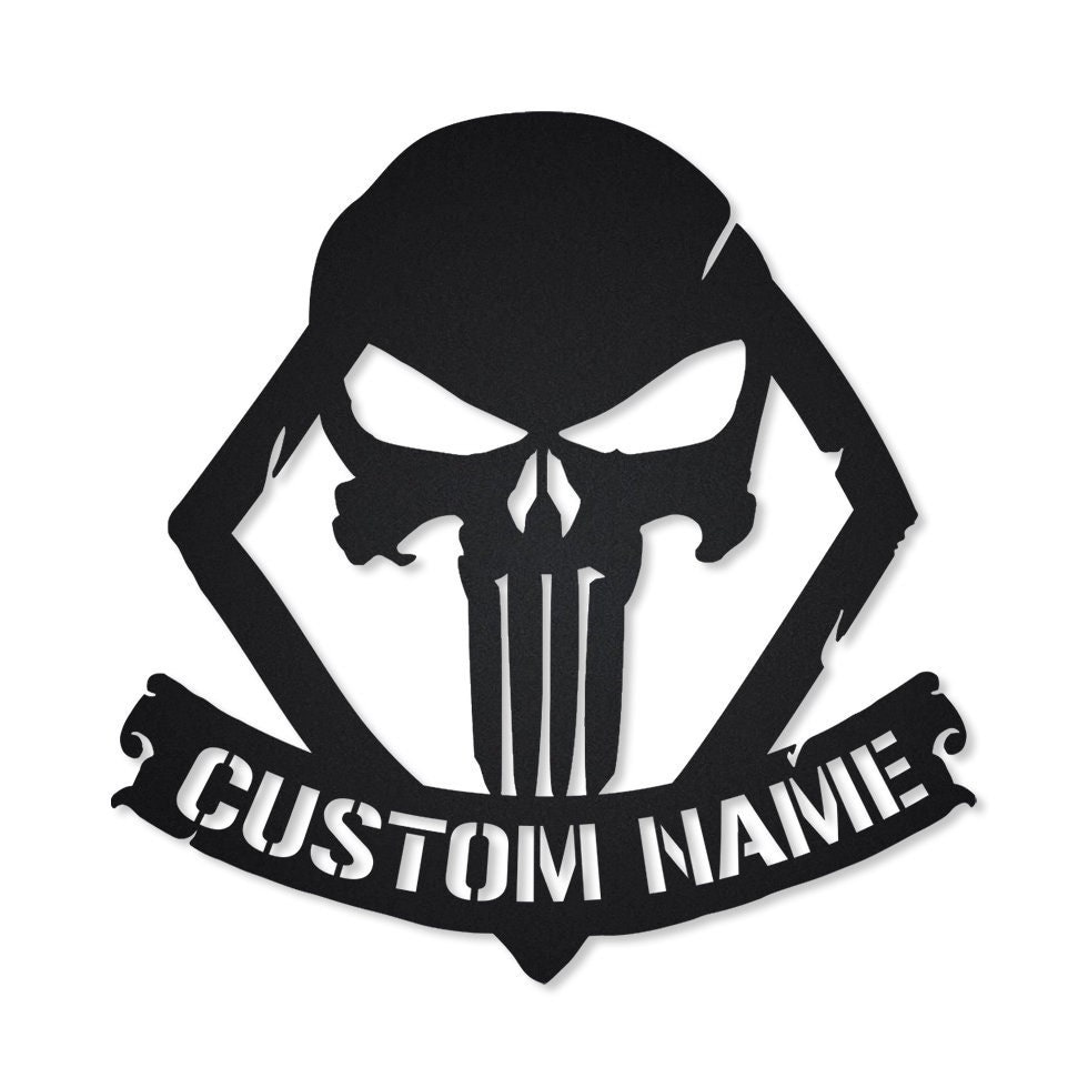 Punisher Name Sign - Etsy