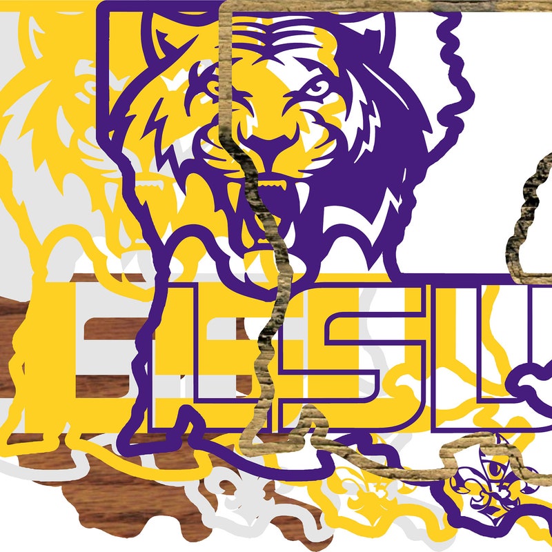 Lsu Svg - Etsy