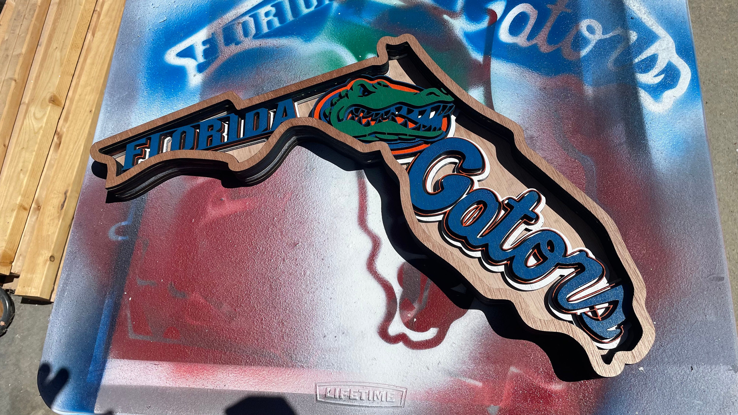Florida Gators Laser Cut 3D Layered Wall Art - Etsy