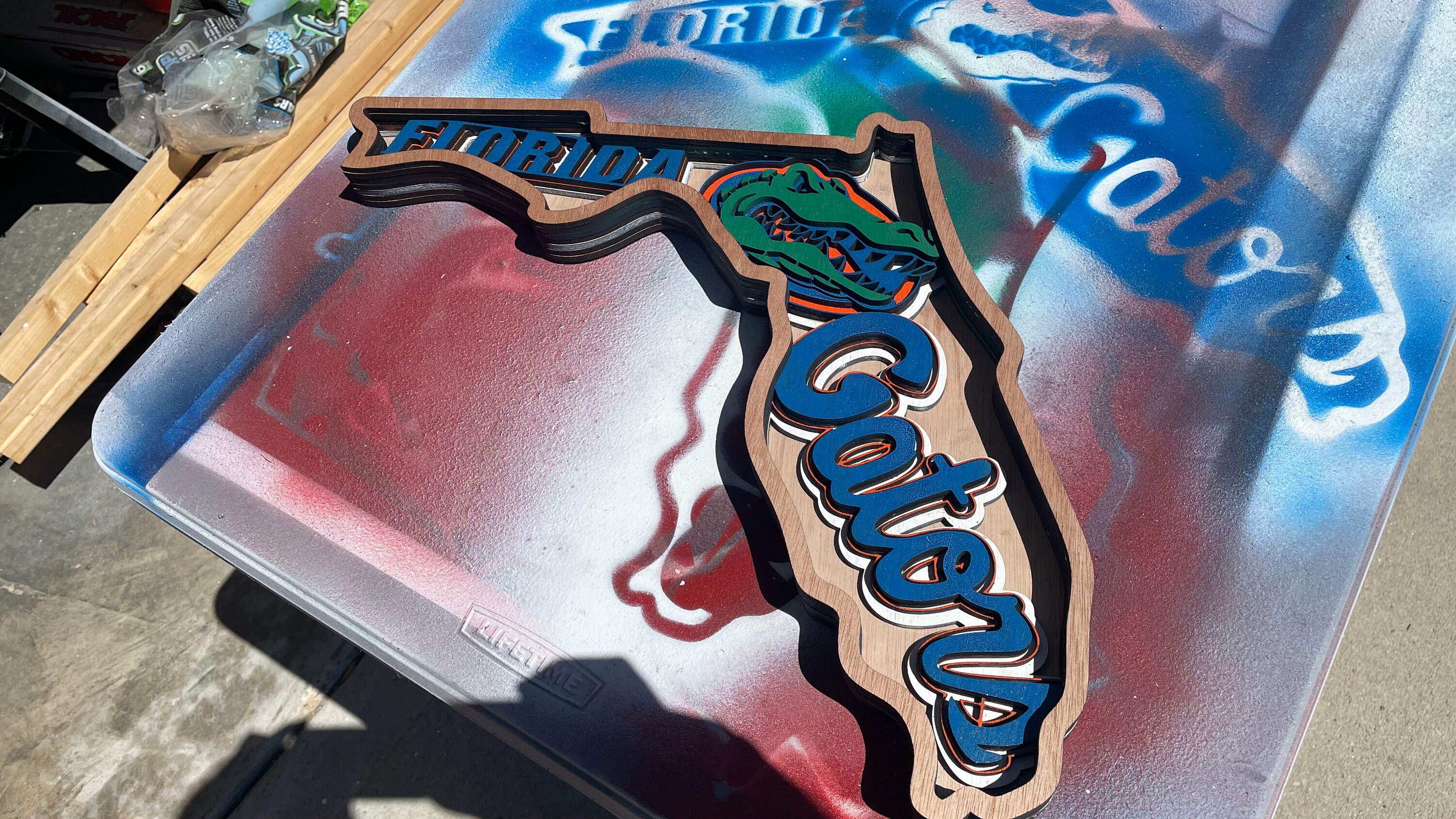 Florida Gators Laser Cut 3D Layered Wall Art - Etsy