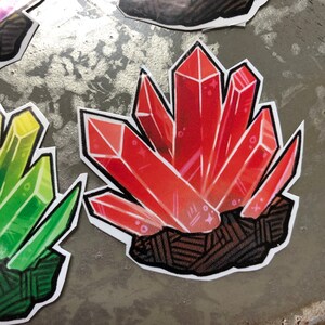 Crystal Spike Geode Stickers - Etsy