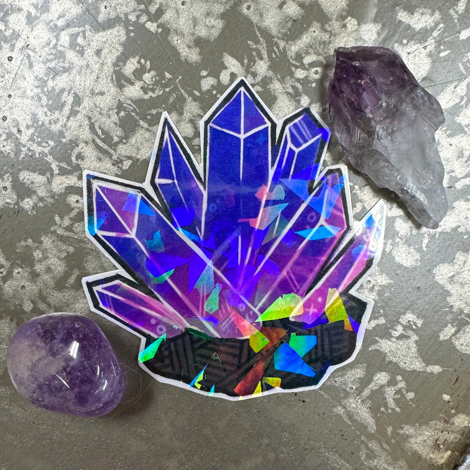 Crystal Spike Geode Stickers - Etsy