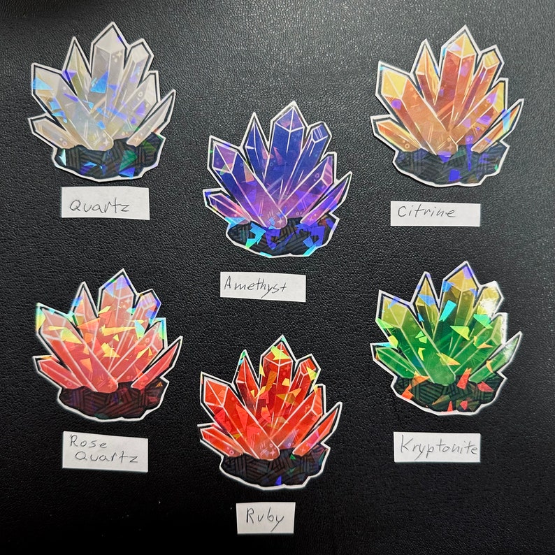 Crystal Spike Geode Stickers - Etsy