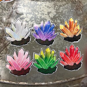 Crystal Spike Geode Stickers - Etsy