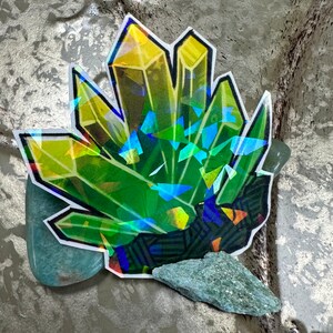 Crystal Spike Geode Stickers - Etsy