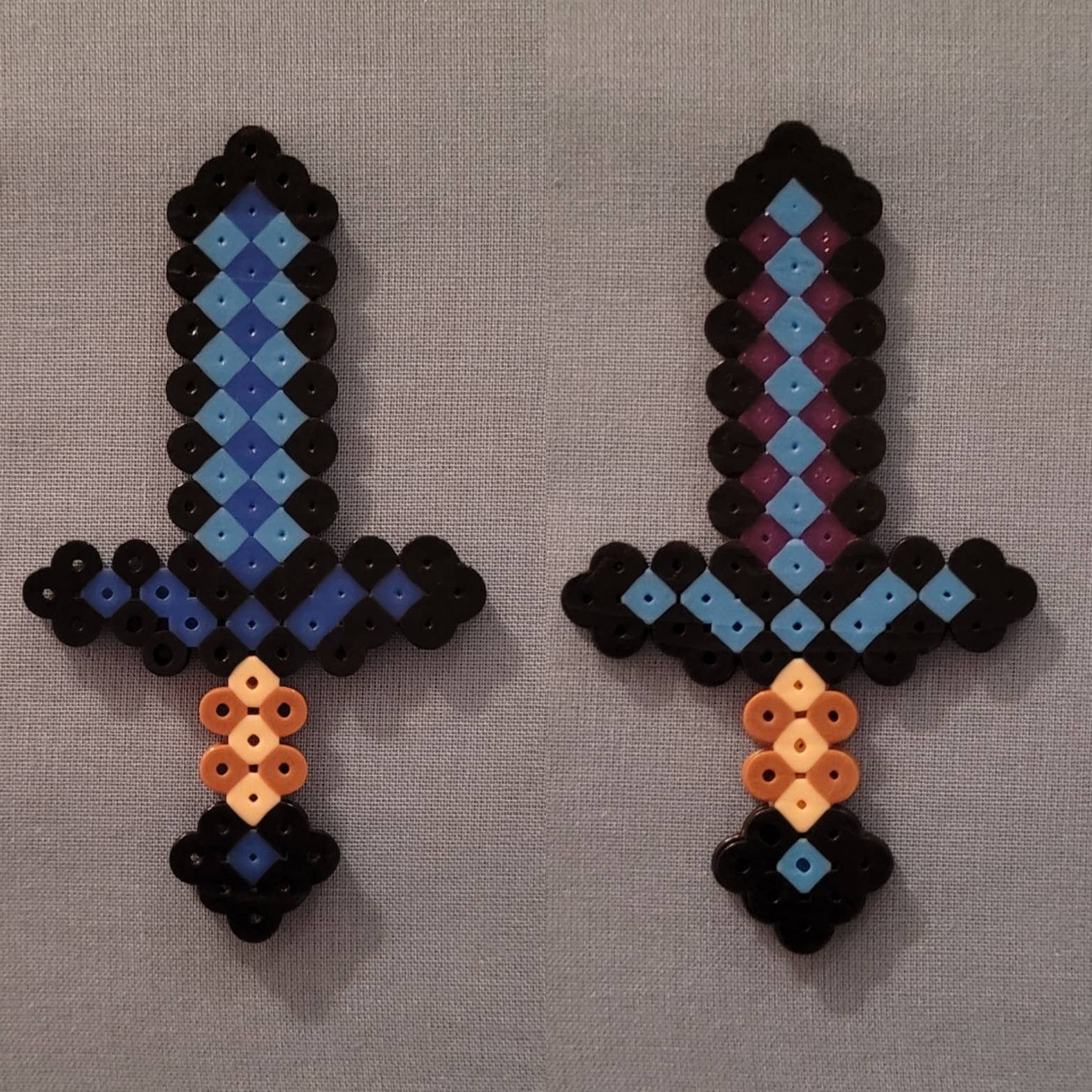 Mine Craft Style Perler Bead Sword | Etsy