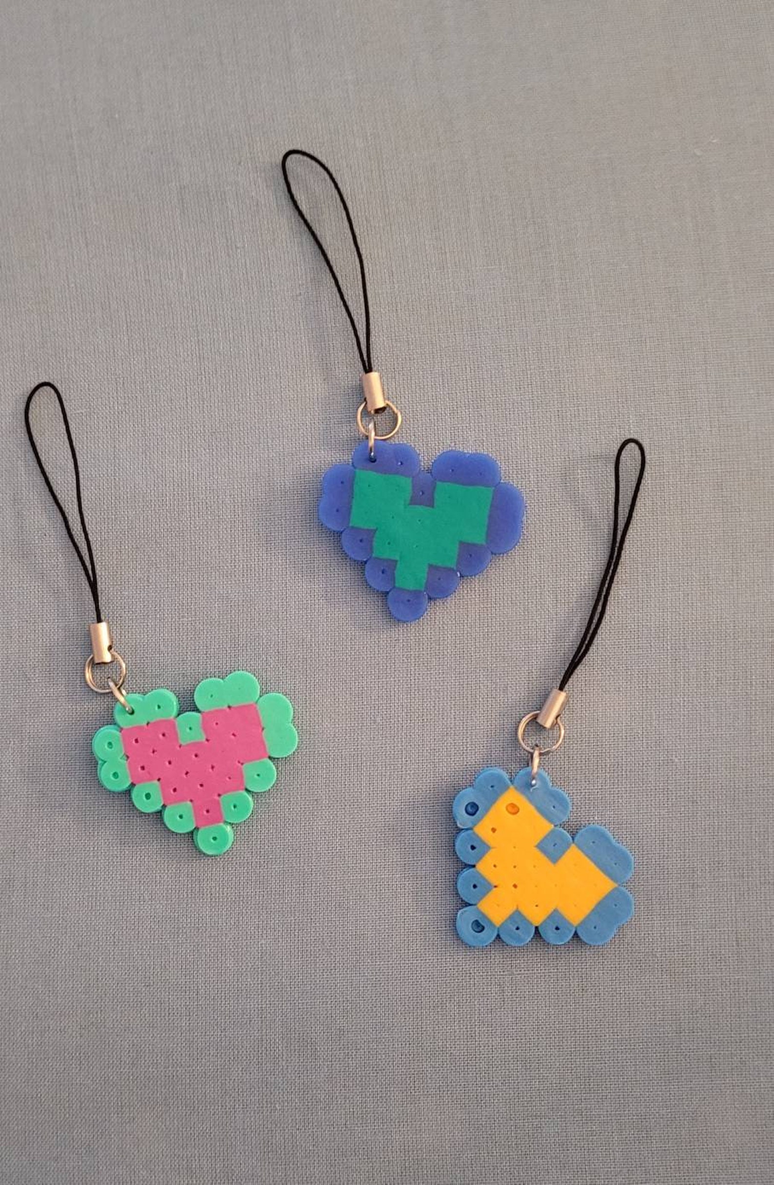Various Perler Bead Keychains/ Phone Charms/ Magnets - Etsy