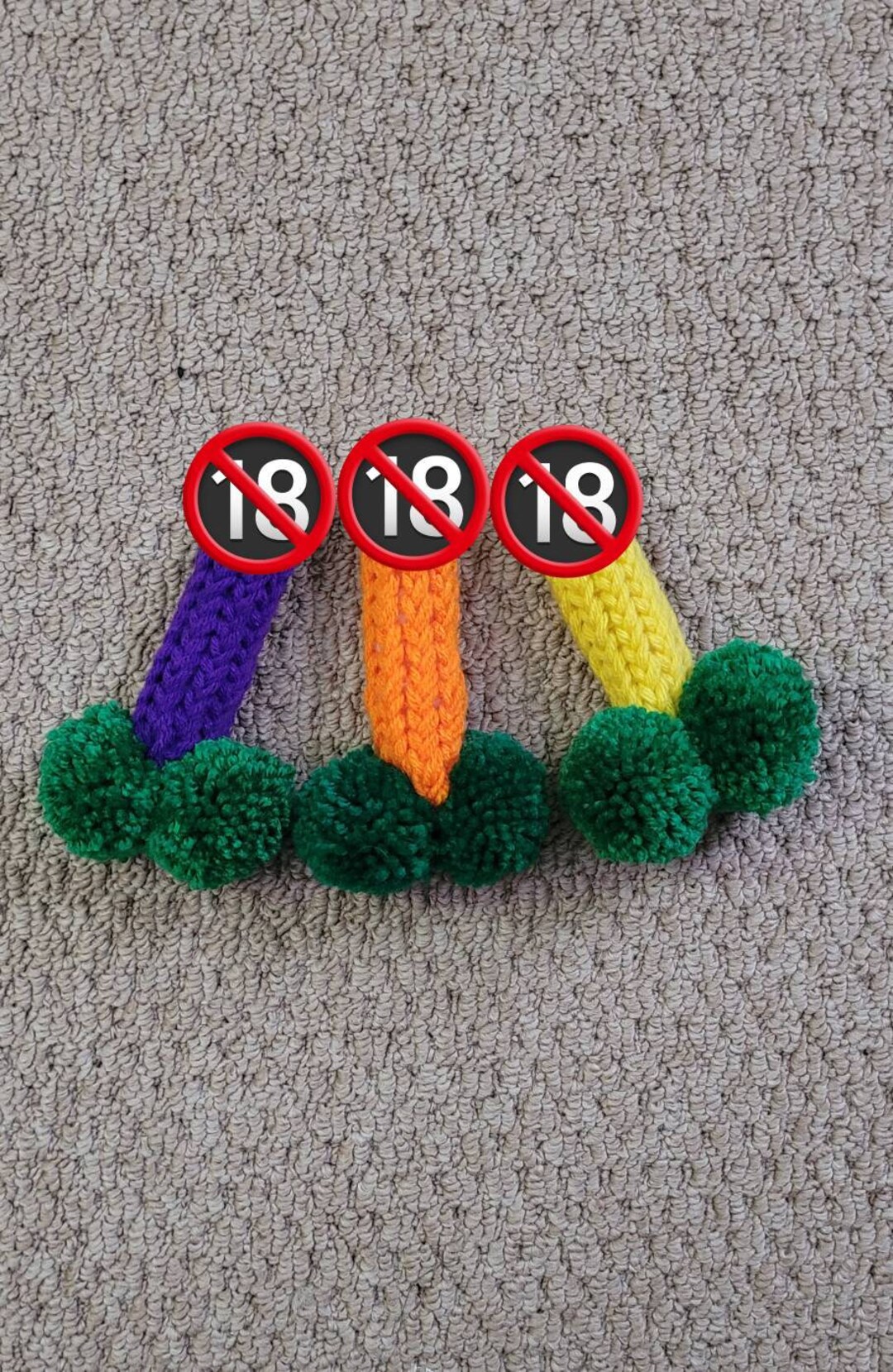 Veggie Peens: Hand Knit Plush Peen Pals - Etsy