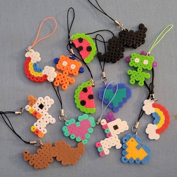 Perler Bead Keychain - Etsy