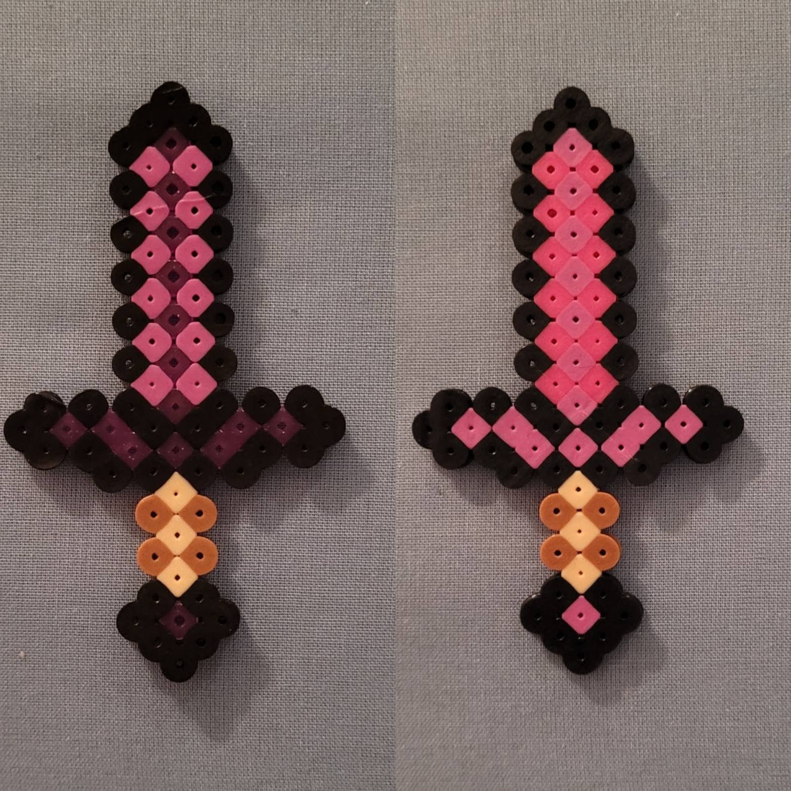 Mine Craft Style Perler Bead Sword | Etsy