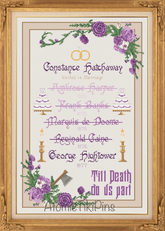 Cross Stitch Pattern: Killer Bride Sampler - Etsy