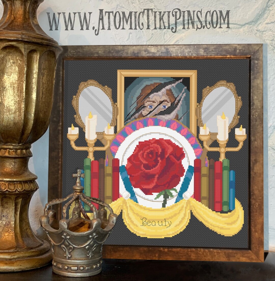 Beauty Princess Crest Cross Stitch Pattern - Etsy