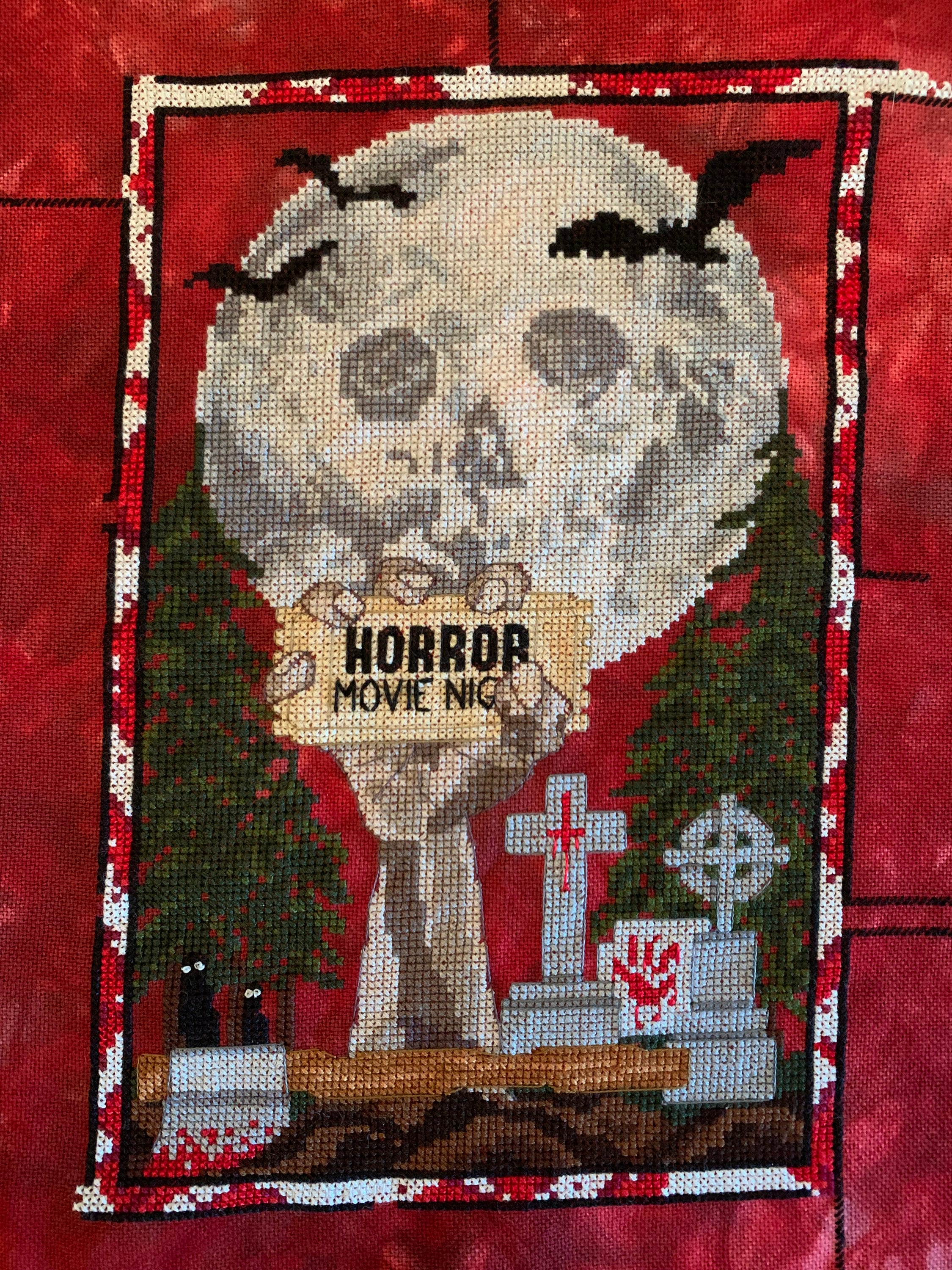 Horror Movie Night SAL Cross Stitch Pattern - Etsy