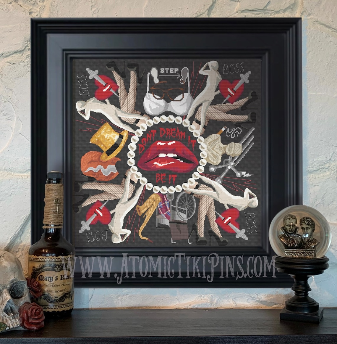 Cross Stitch Pattern: Horror Picture Mandala - Etsy