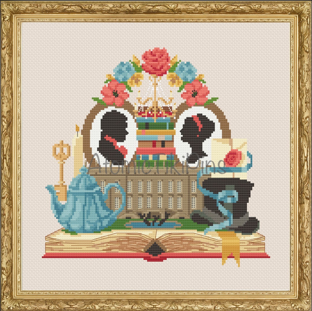 Classic Novel Pop-up Book Pride and Prejudice Cross Stitch Pattern - Etsy
