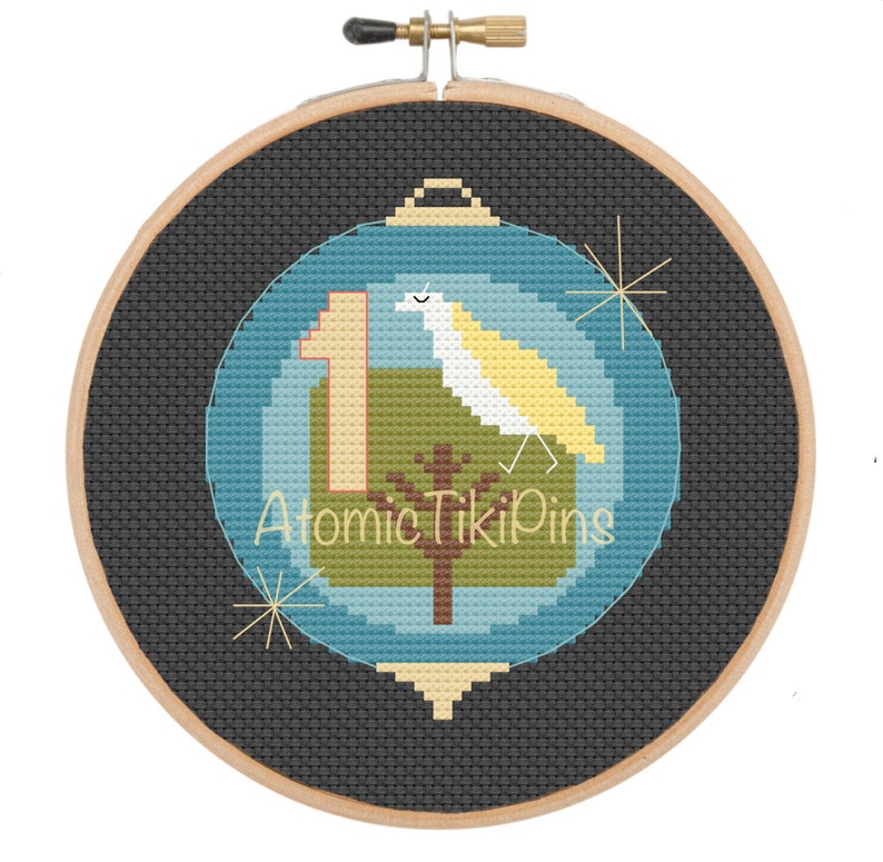 Cross Stitch Pattern: 12 Days of Christmas Ornaments | Etsy