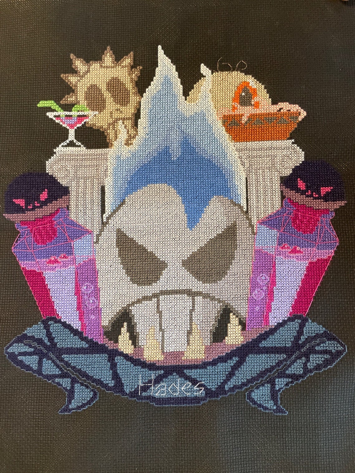 Hades Crest Cross Stitch Pattern PDF - Etsy