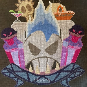 Hades Crest Cross Stitch Pattern PDF - Etsy