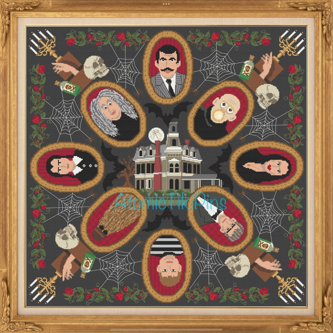 First Family of Horror Mandala Cross Stitch Pattern PDF - Etsy