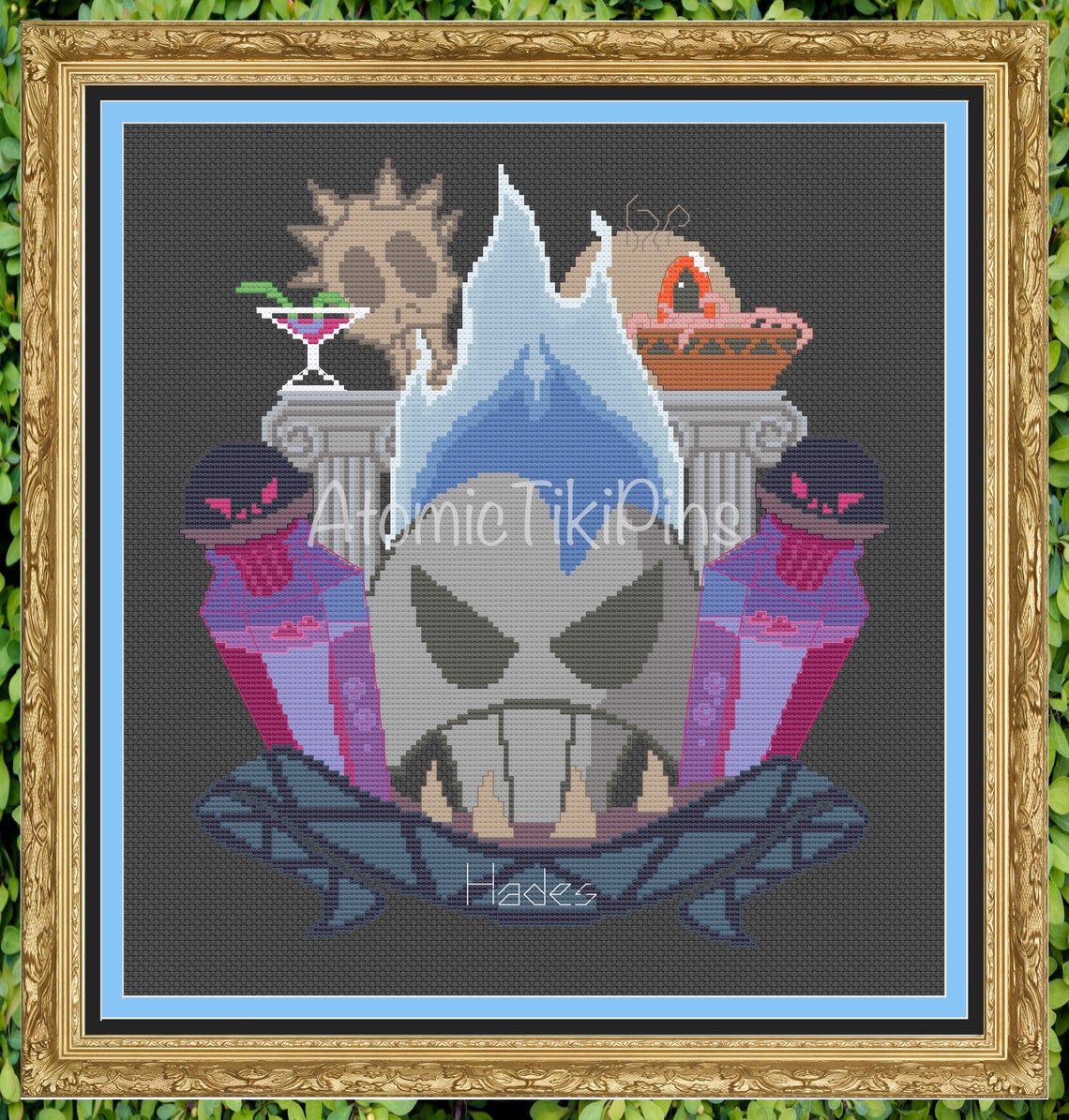 Hades Crest Cross Stitch Pattern PDF - Etsy