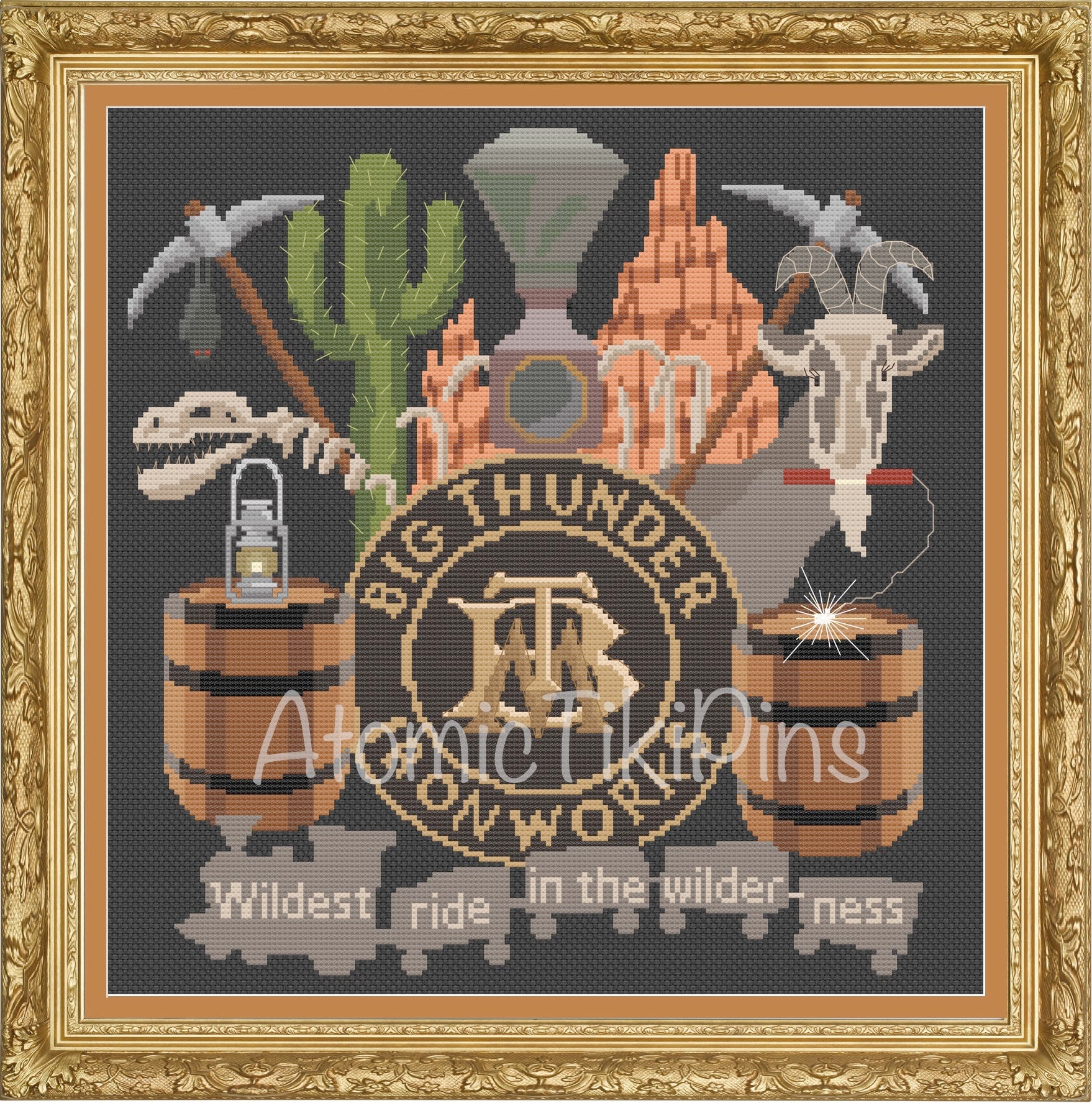 Mountain Runaway Railroad Attraction Cross Stitch Pattern Pdf - Etsy