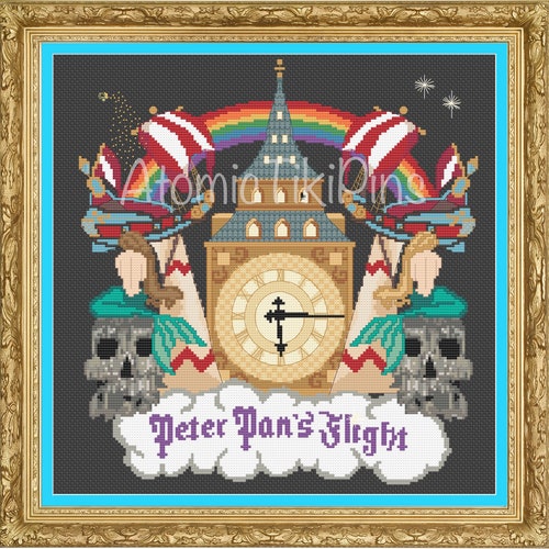 Peter Pan Mandala Cross Stitch/ Needlepoint Pattern - Etsy