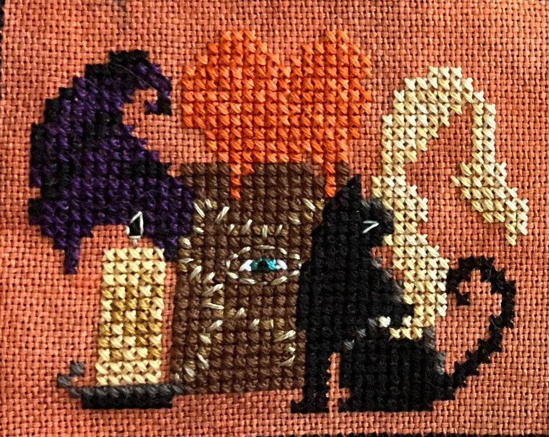 Halloween Movie Night Hocus Pocus Mini Cross Stitch Pattern - Etsy