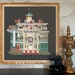 Pink Palace Victorian Cross Stitch Pattern - Etsy