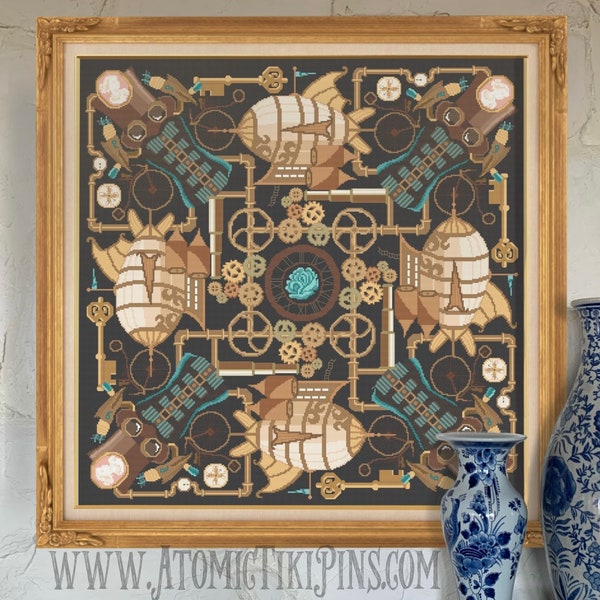 Steampunk Cross - Etsy