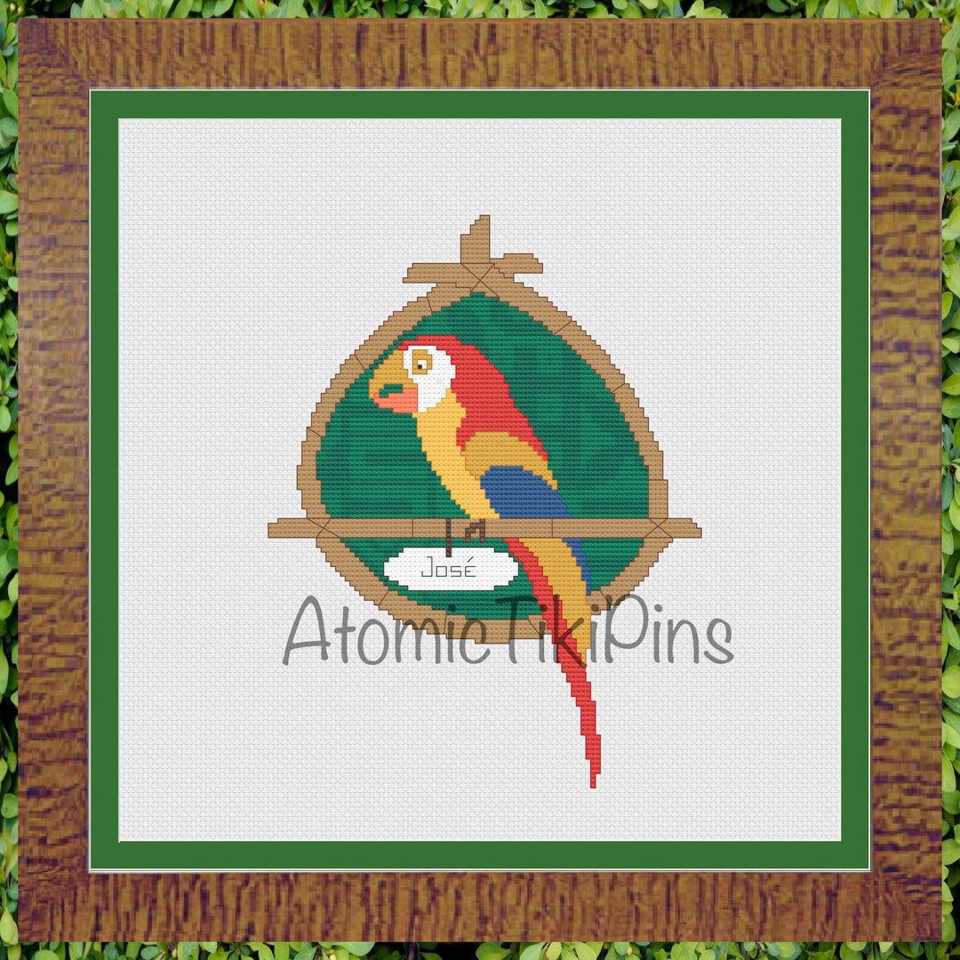 Cross Stitch Pattern: Yellow Tiki Bird - Etsy