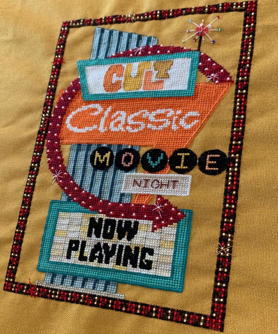 Cult Classic Movie Night SAL Cross Stitch Pattern - Etsy