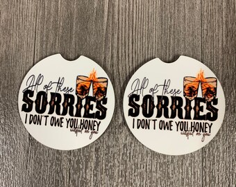 Country Car Coasters | Etsy