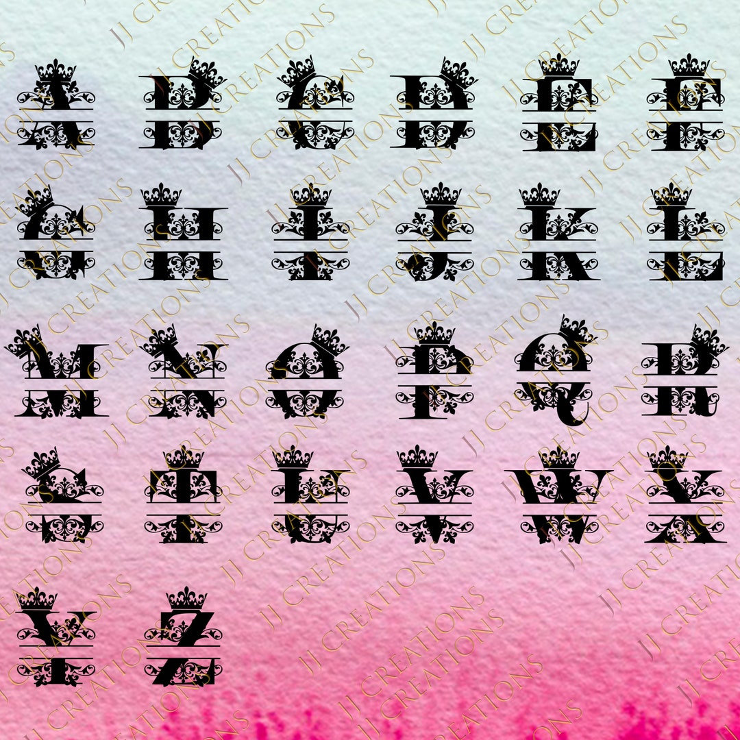 Royal King Split Monogram SVG, Royal King Letters, X-carve, Shapeoko ...