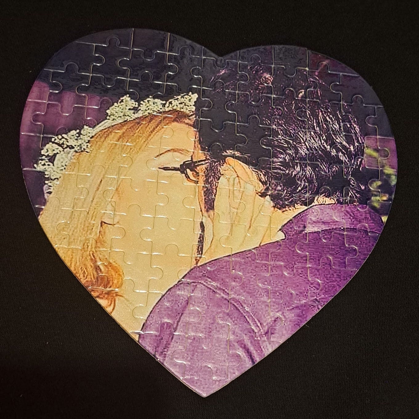 Heart or Circle Valentines Day Puzzle Personalized Gift With Your Photo ...