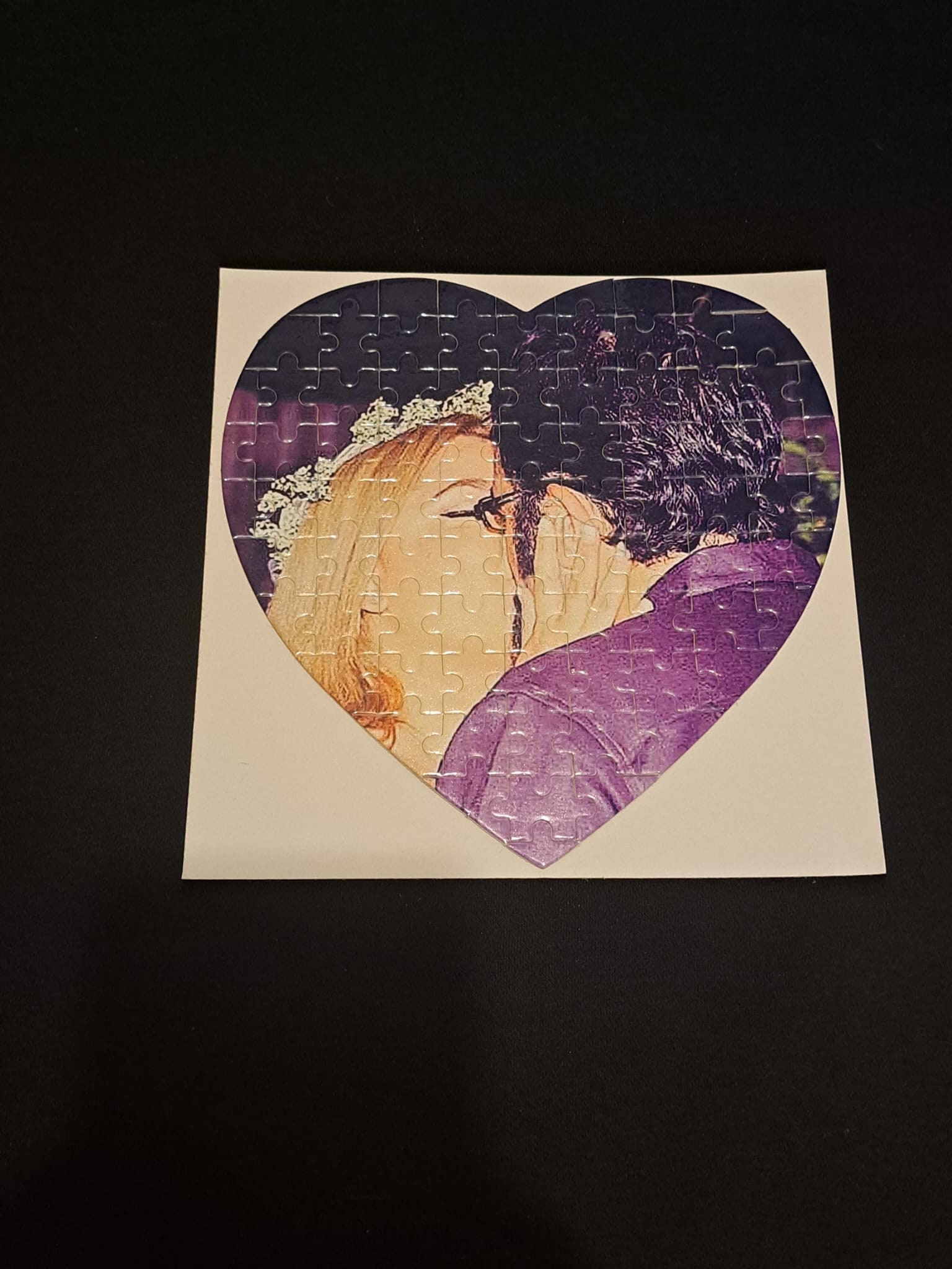 Heart or Circle Valentines Day Puzzle Personalized Gift With Your Photo ...