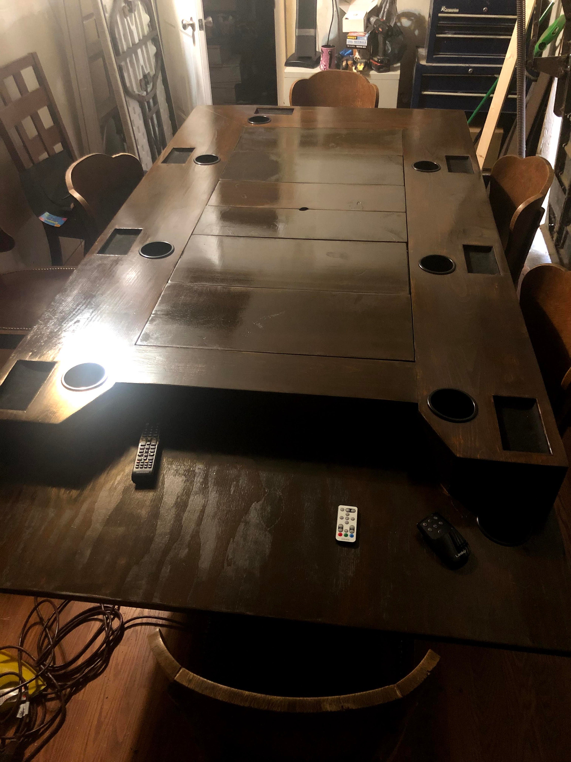 DIY TV Gaming Table A Guide to Building Neckbeard Wizards TV Gaming ...