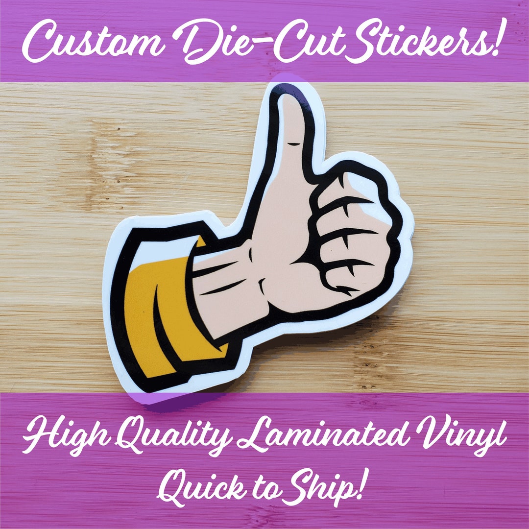 Custom Printed Vinyl Stickers Custom Waterproof Decals Cut to Shape ...