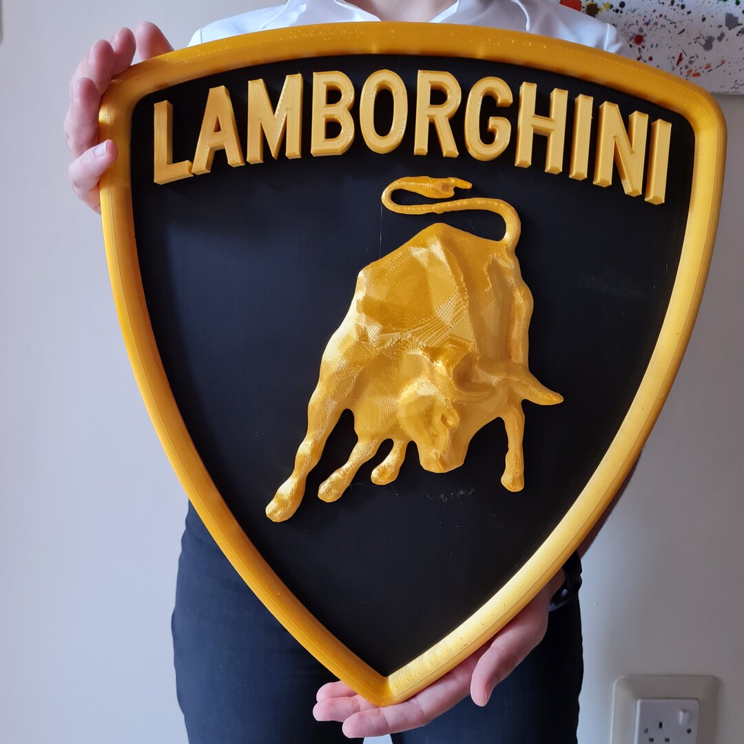 Lamborghini Embossed Emblem - Etsy