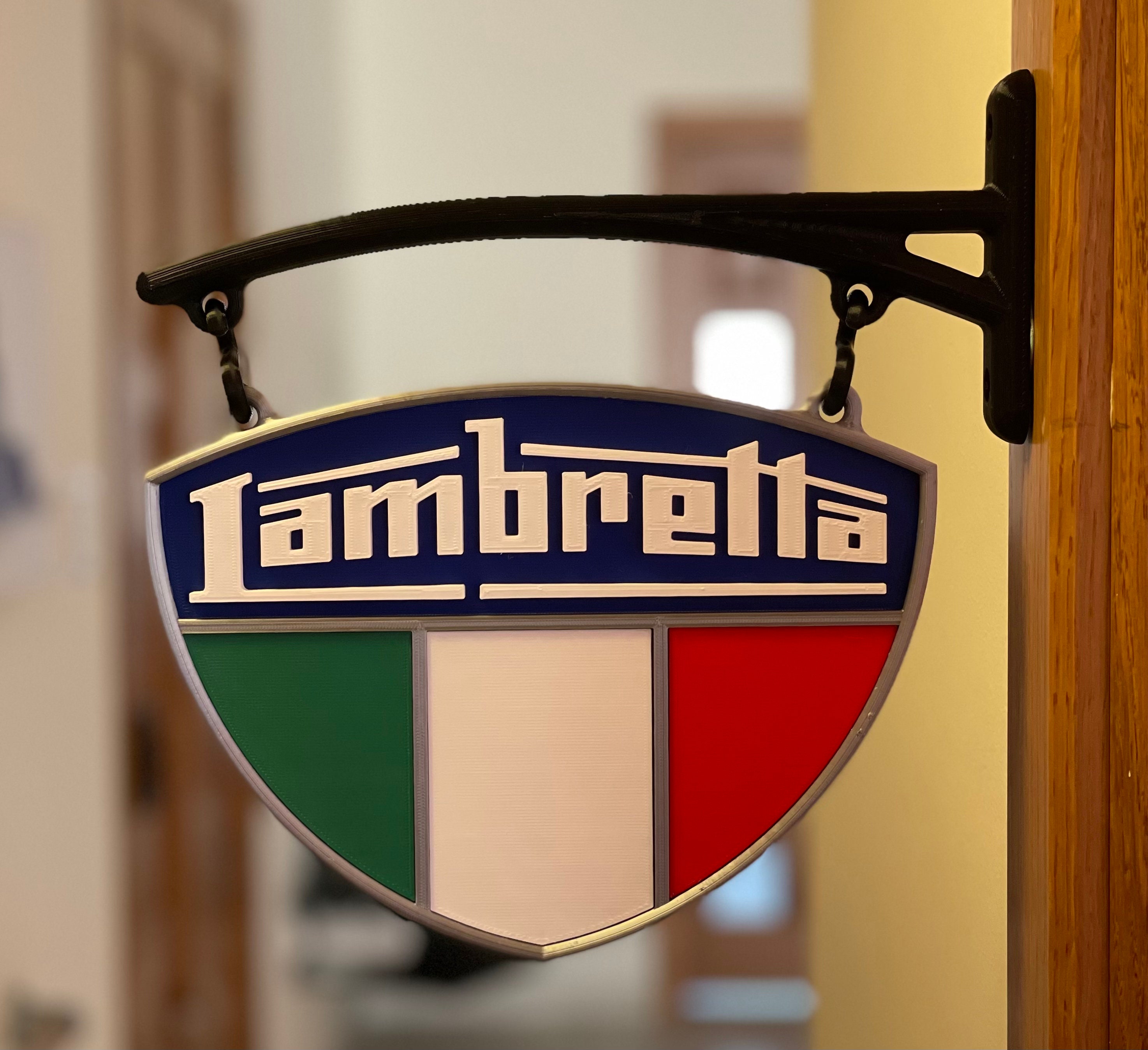 LAMBRETTA Double Sided Embossed Wall Hanging Sign - Etsy