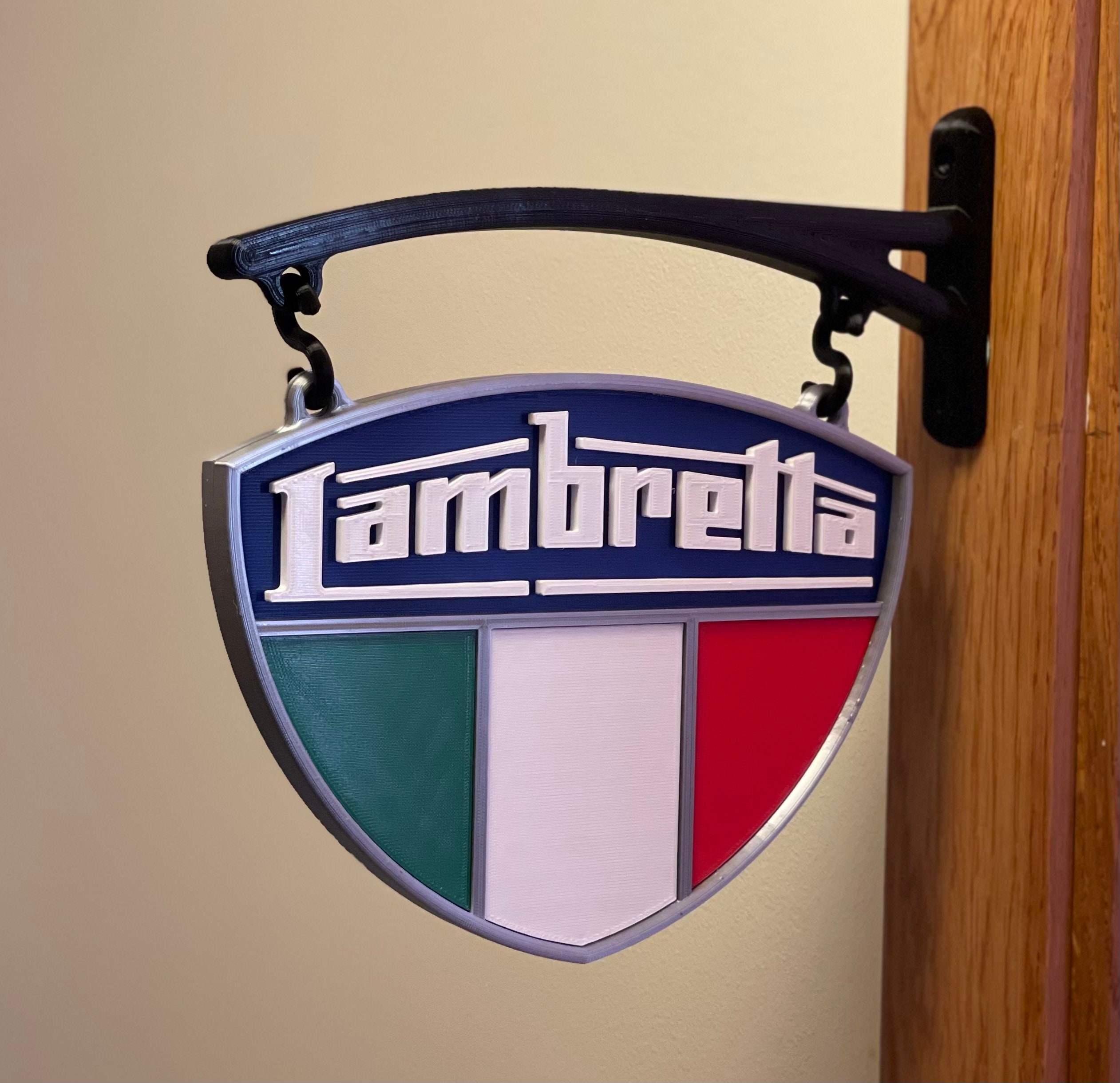 LAMBRETTA Double Sided Embossed Wall Hanging Sign - Etsy