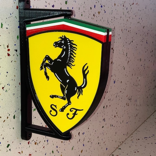 Ferrari Logo Sign | Etsy