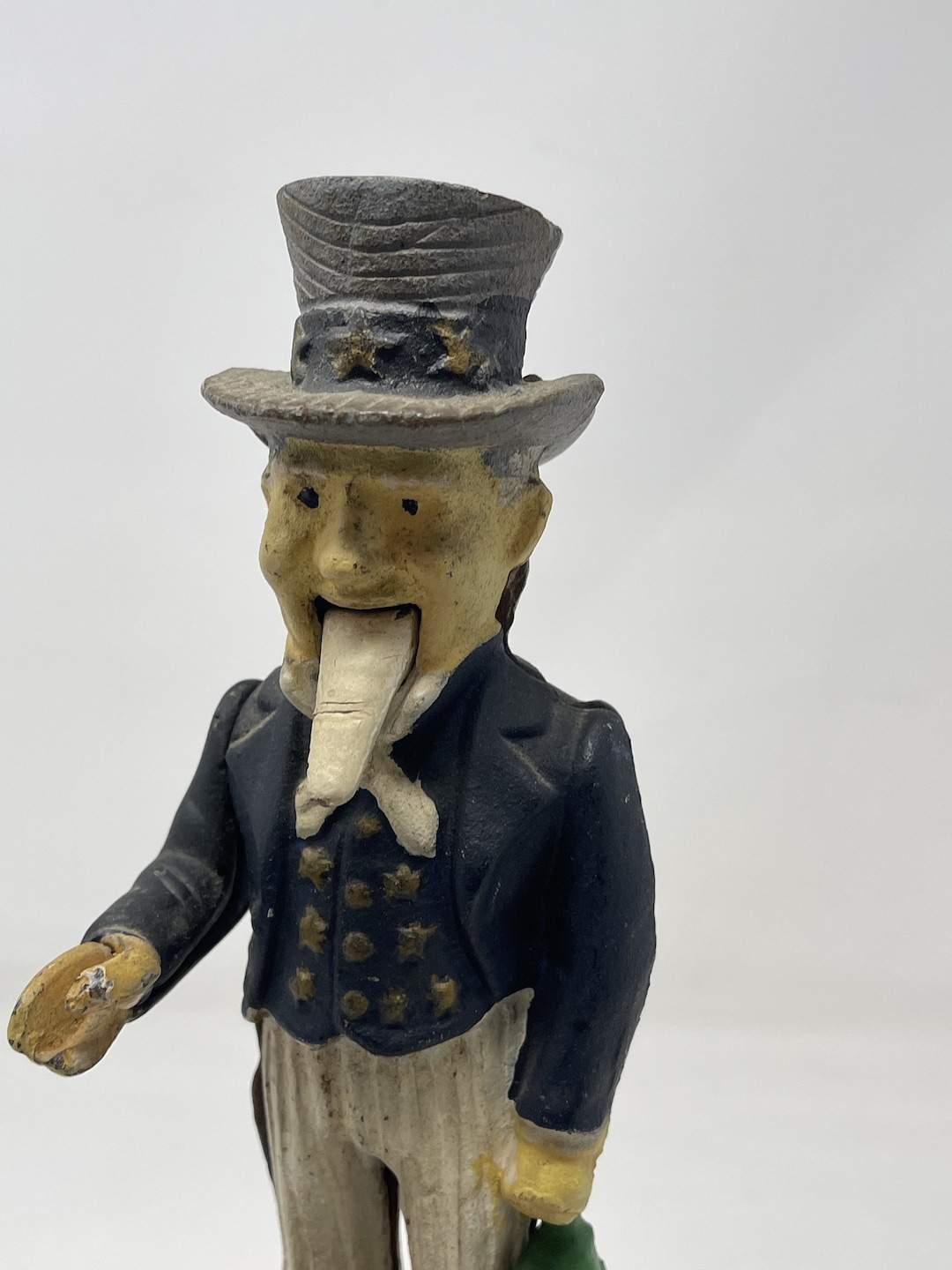 Vintage Working Cast Iron Uncle Sam Bank B48 - Etsy